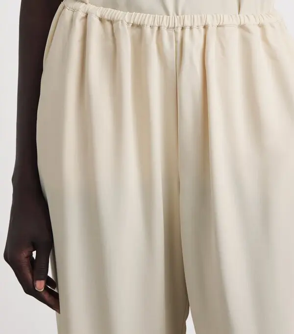 Stylein Lace-trim Monteroni Wide-leg Trousers