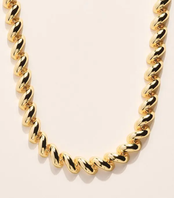 Eddie Borgo Plated Torsade Chain Necklace - Gold