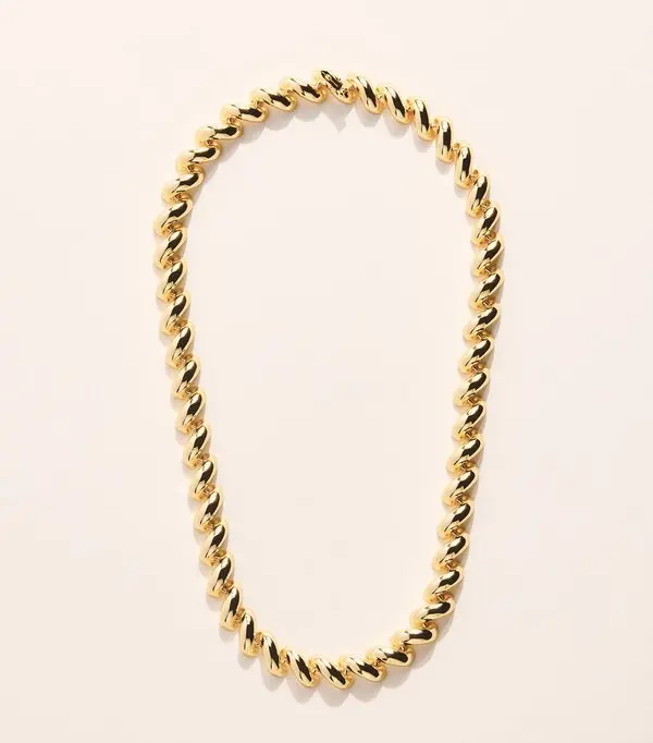 Eddie Borgo Plated Torsade Chain Necklace