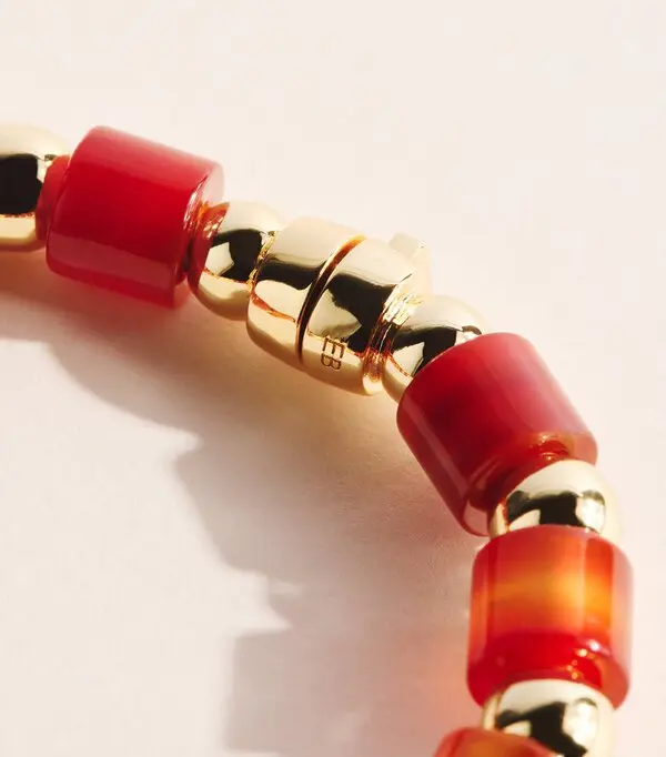 Eddie Borgo Gold-plated Carnelian Marcy Bracelet