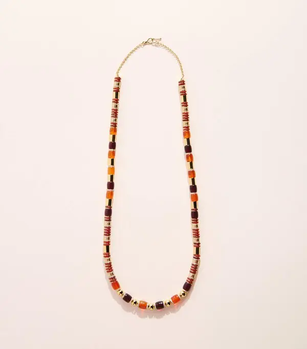 Eddie Borgo Gold-plated Amber, Carnelian And Pavé Crystal Necklace