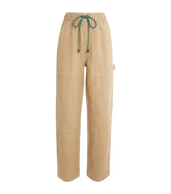 Rag & Bone Linen Atlas Wide-leg Trousers