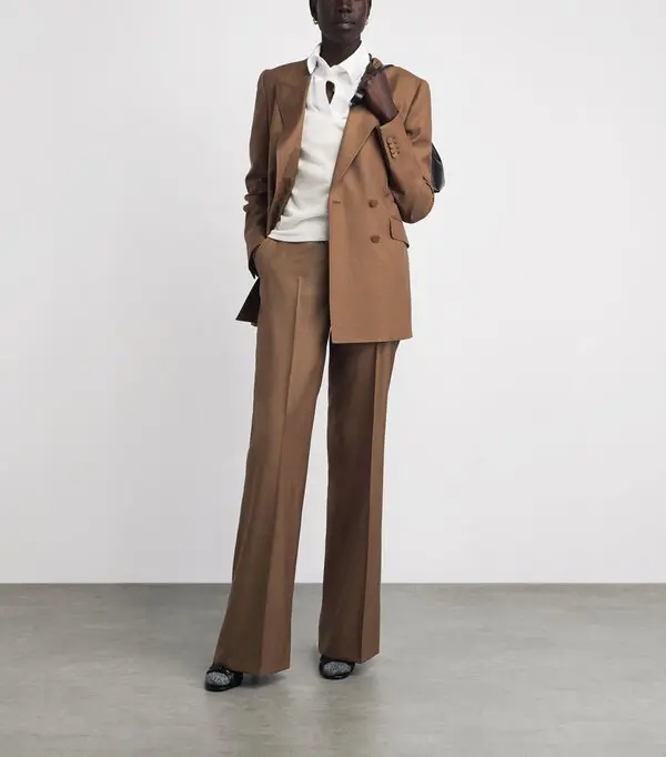 Gabriela Hearst Cotton Vesta Straight Trousers
