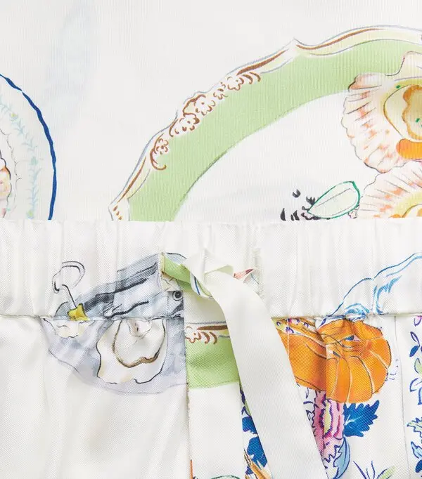 Olivia Von Halle Silk Seafood Ingo Pyjama Set