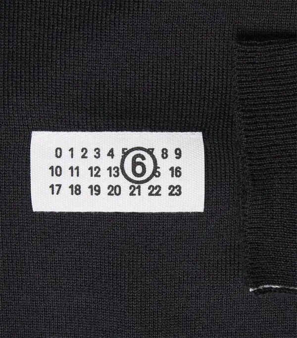 MAISON MARGIELA Virgin Wool-blend Numeric Tab Sweater