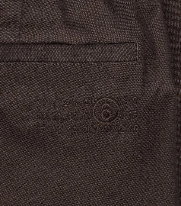 MAISON MARGIELA Virgin Wool-cotton Pleated Trousers
