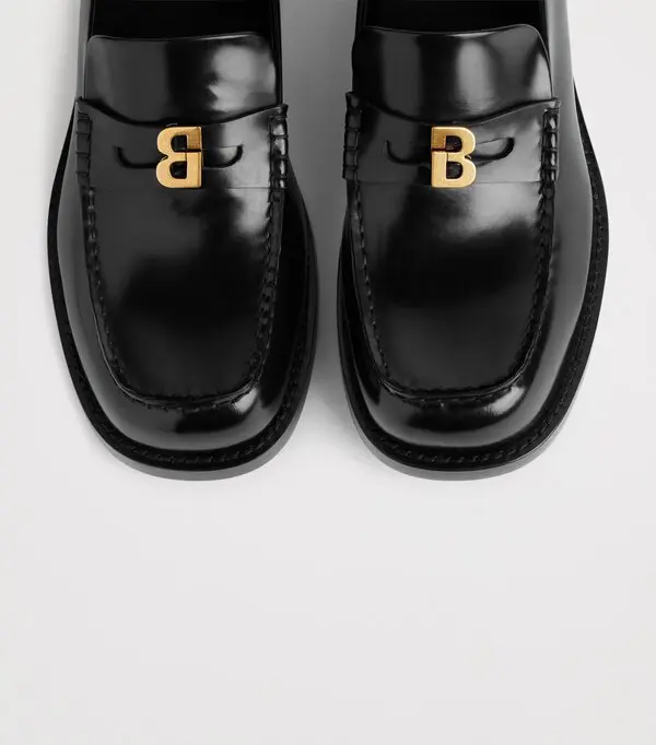 Balenciaga Leather Comfy Loafers