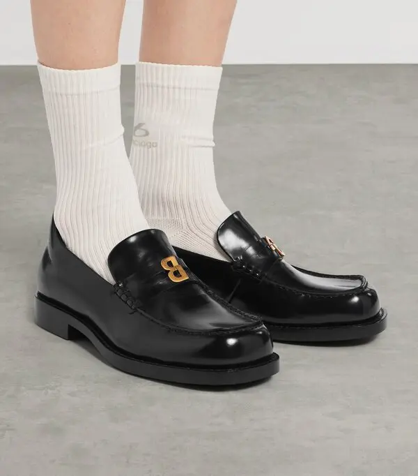 Balenciaga Leather Comfy Loafers