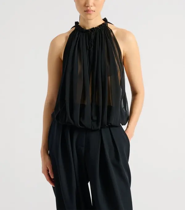 Balmain Muslin Sleeveless Top