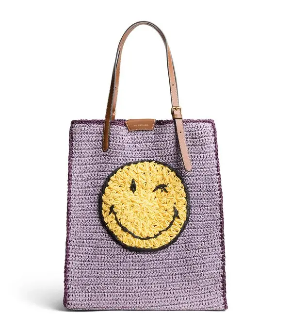 ANYA HINDMARCH Paper Woven Wink Tote Bag