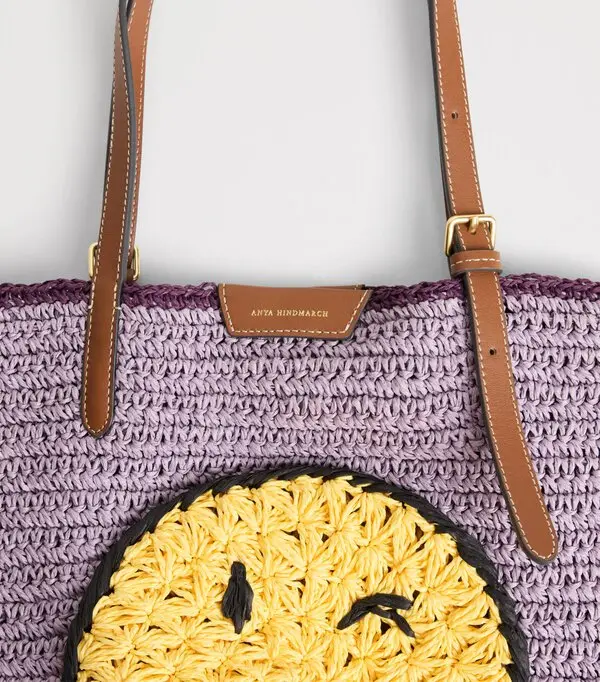 ANYA HINDMARCH Paper Woven Wink Tote Bag