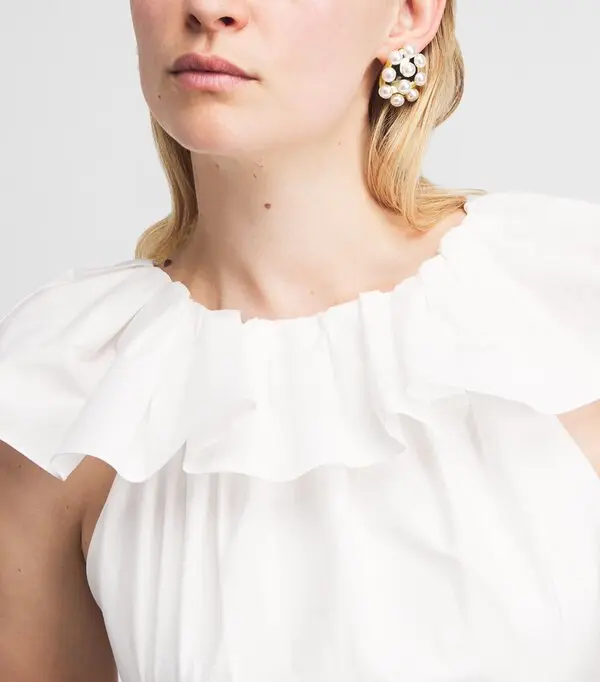 Carolina Herrera Faux Pearl Stud Earrings