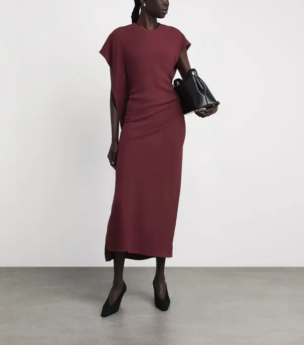 Victoria Beckham Asymmetric Midi Dress