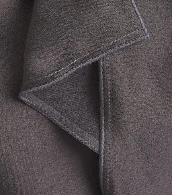 Victoria Beckham Satin Draped Midi Dress