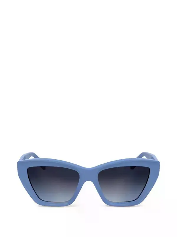Karl Lagerfeld Logo-plaque Cat-eye Sunglasses - Blue