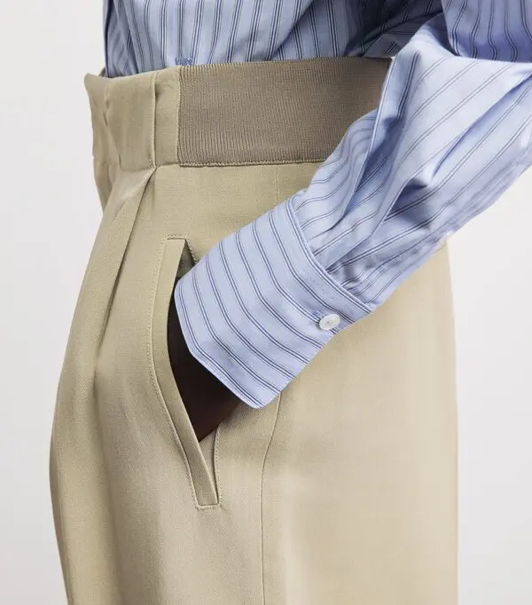 Victoria Beckham Pleated Tailored Trousers