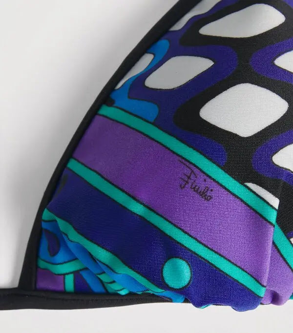 Emilio Pucci Vivara Triangle Bikini Top