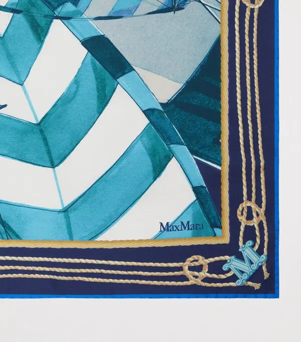 Max Mara Silk Printed Scarf