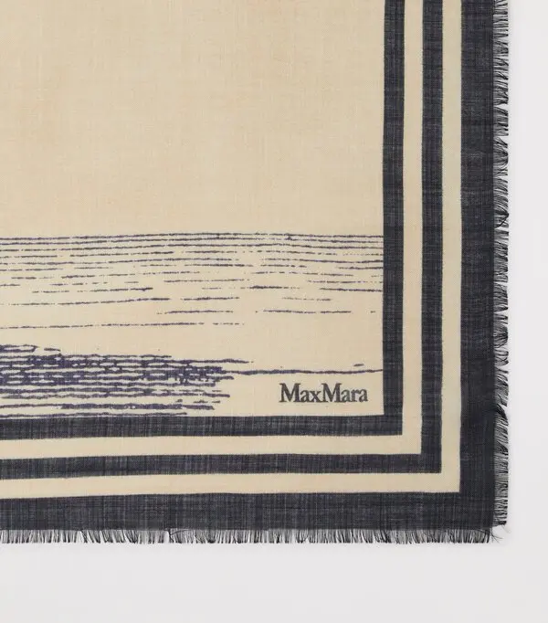 Max Mara Silk Printed Scarf