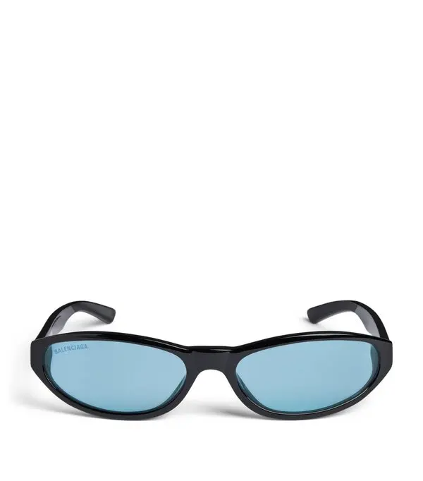 Balenciaga Acetate Neo Sunglasses - Blue