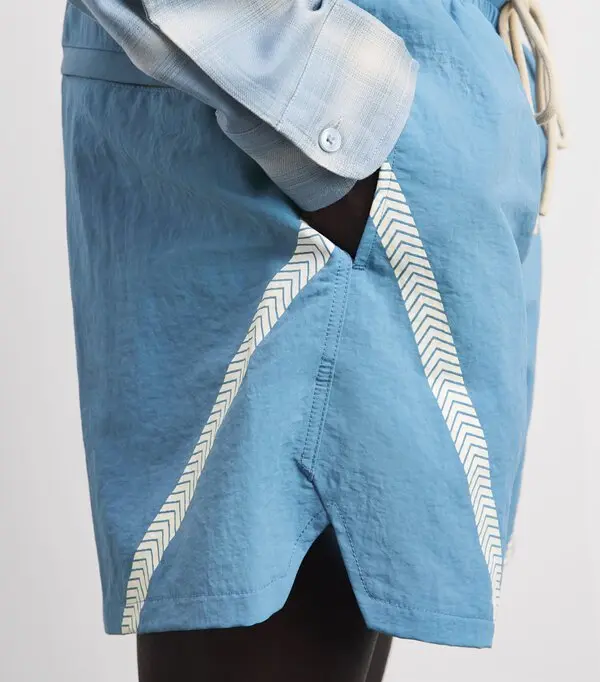 CHERRY LOS ANGELES Running Shorts With Vintage-inspired Stripes