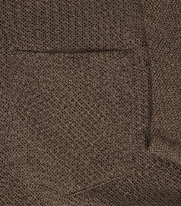 Sunspel Supima Cotton Riviera Polo Shirt - Brown
