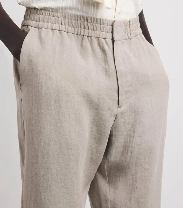 Sunspel Linen Drawstring Trousers