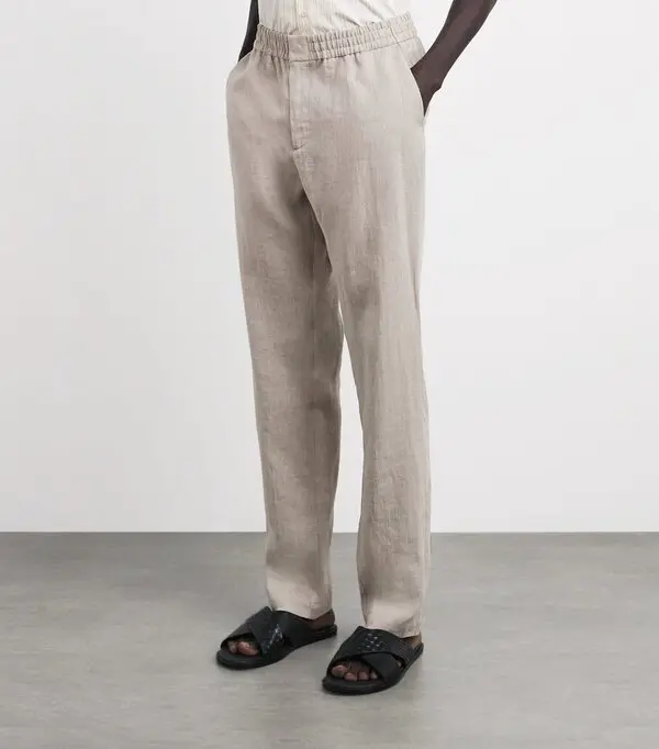 Sunspel Linen Drawstring Trousers