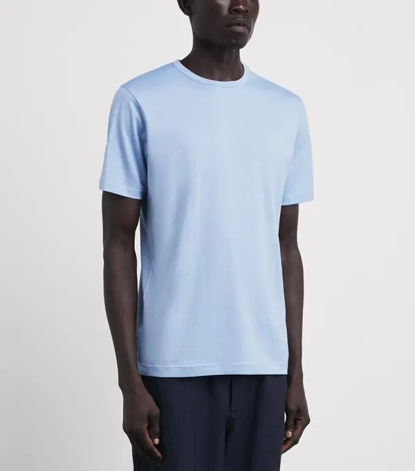 Sunspel Supima Cotton Classic T-shirt - Blue