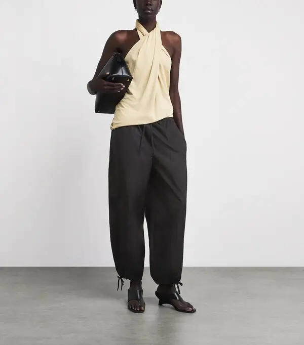 TOTEME Cotton Drawstring Trousers