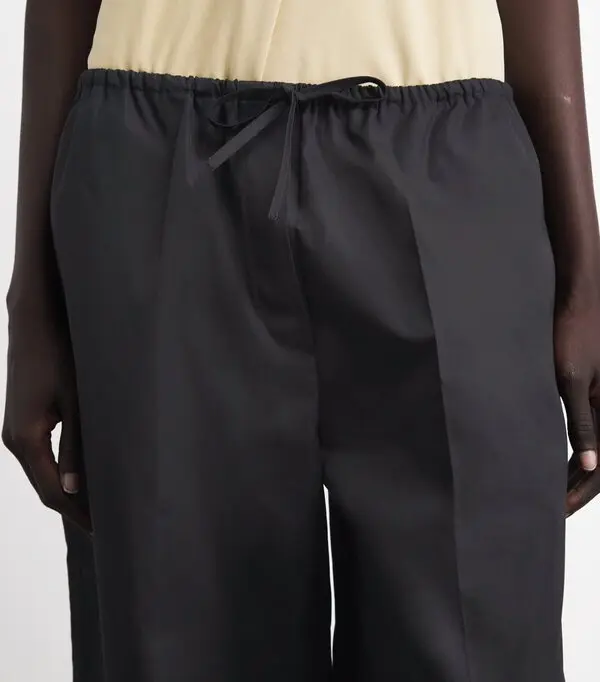 TOTEME Cotton Drawstring Trousers