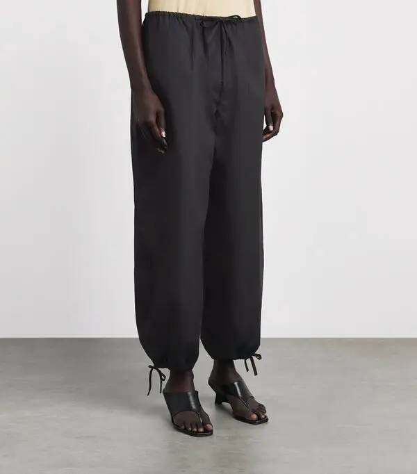 TOTEME Cotton Drawstring Trousers