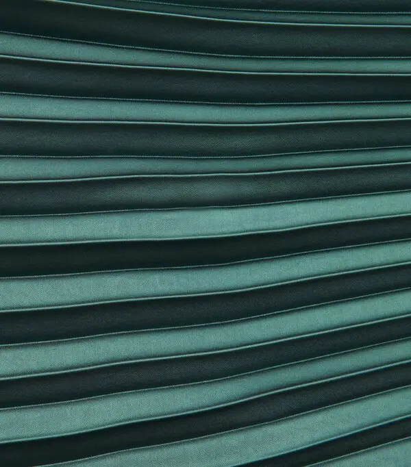 Max Mara Satin Pleated Maxi Skirt