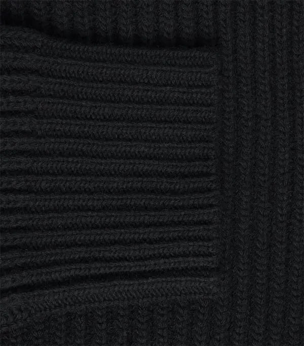 MAISON MARGIELA Wool-blend Ribbed Zip-up Sweater - Black