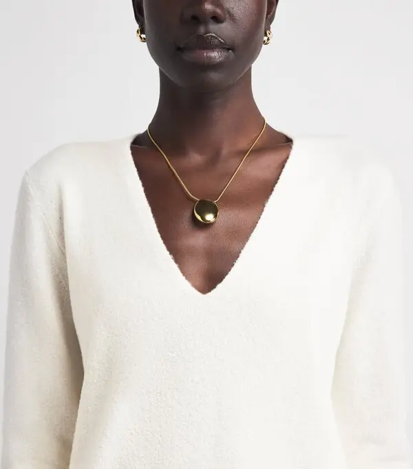 Gabriela Hearst Cashmere-silk V-neck Sweater
