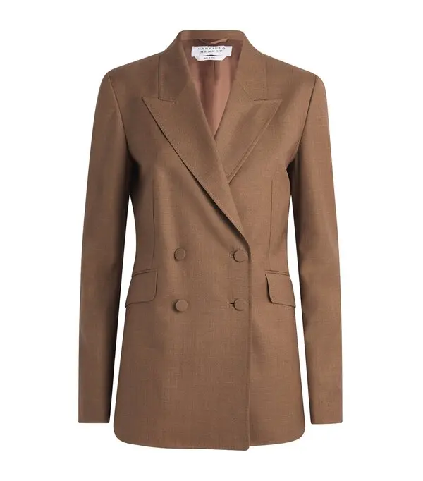 Gabriela Hearst Double-breasted Virgin Wool Blazer - Brown