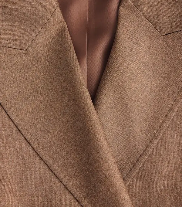 Gabriela Hearst Double-breasted Virgin Wool Blazer - Brown