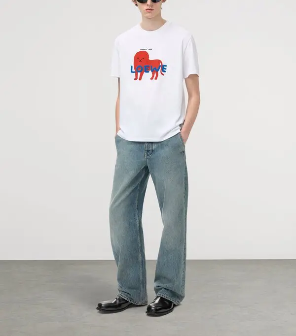 Loewe Logo Relaxed T-shirt - White