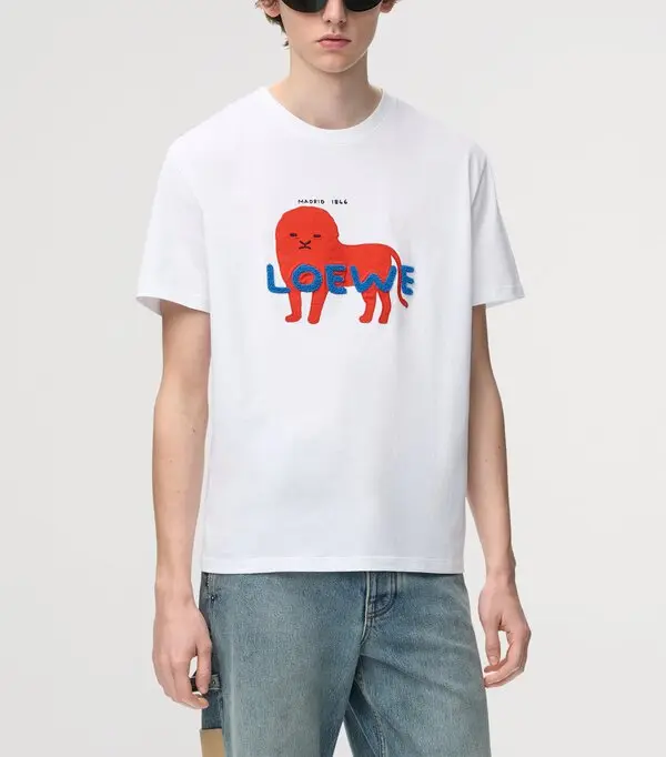 Loewe Logo Relaxed T-shirt - White