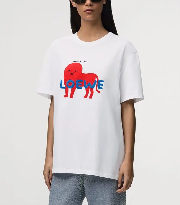 Loewe Logo Relaxed T-shirt - White