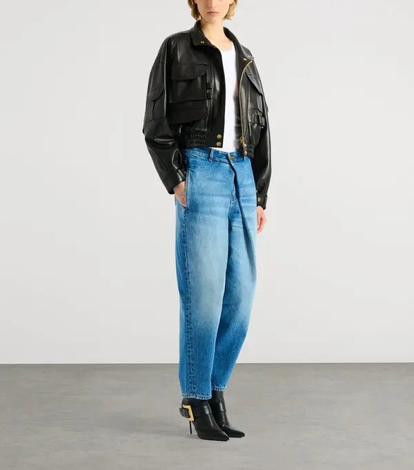 Balmain Lambskin Bomber Jacket