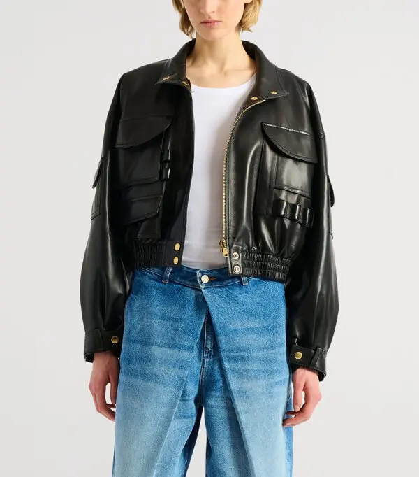 Balmain Lambskin Bomber Jacket