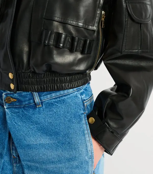 Balmain Lambskin Bomber Jacket