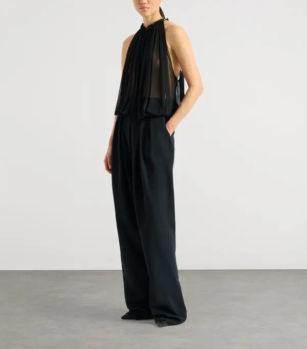 Balmain Sleeveless Muslin Top