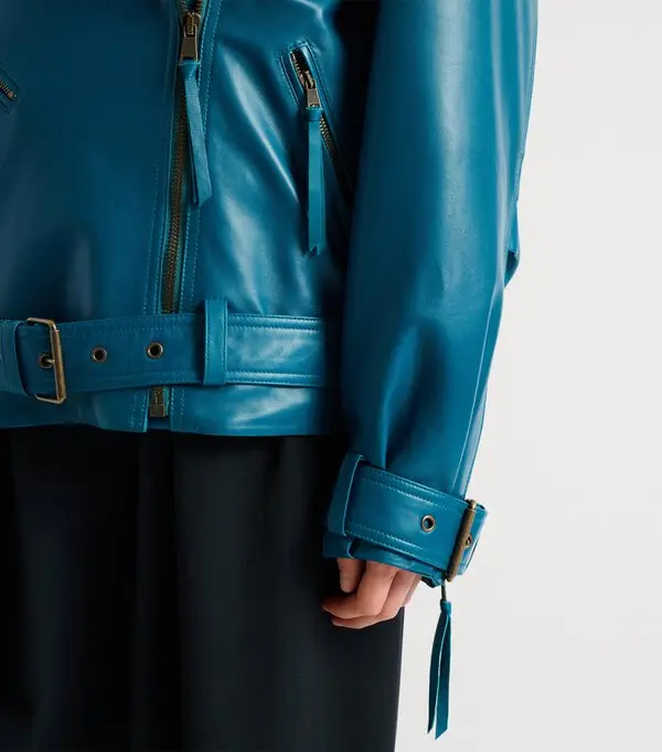 Balmain Lambskin Biker Jacket