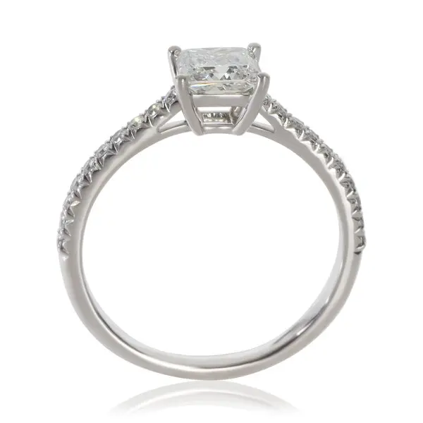 Tiffany & Co. 0.83 Carat Princess Diamond Novo Engagement Ring