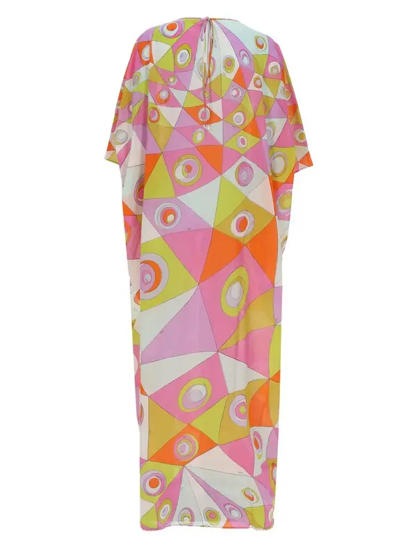 Emilio Pucci Cotton Kaftan With Geometric Print