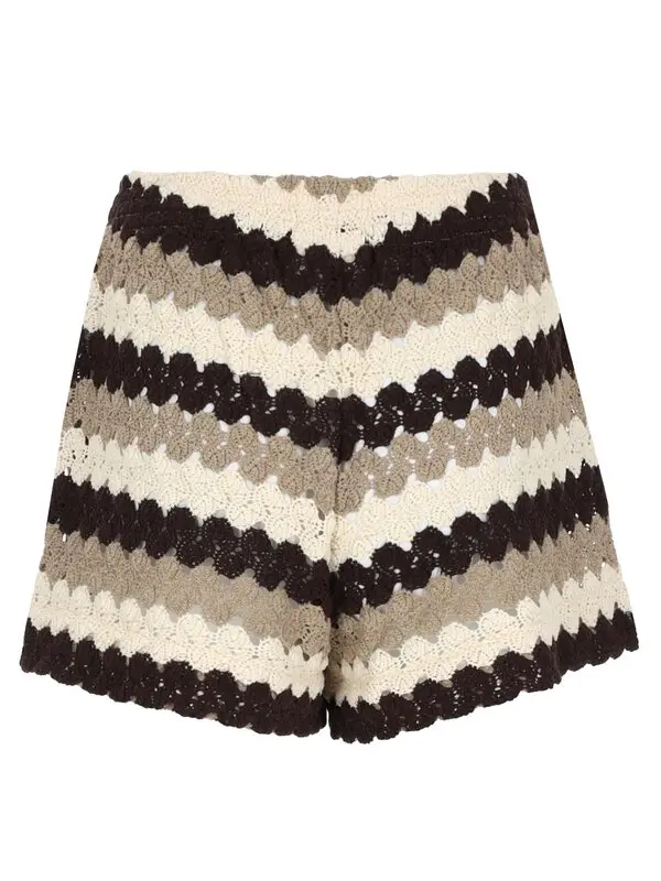 MC2 SAINT BARTH Shorts In Cotone Crochet