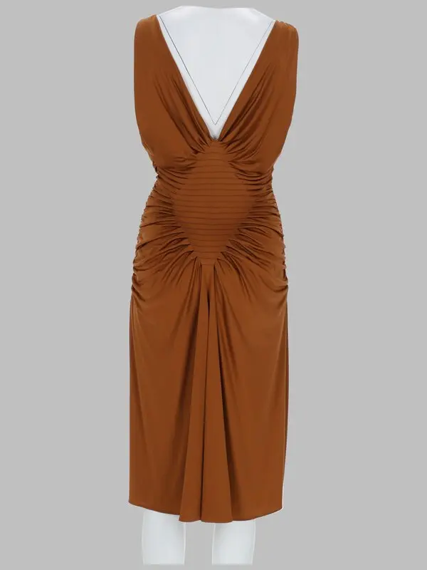 Versace Viscose Jersey Midi Dress