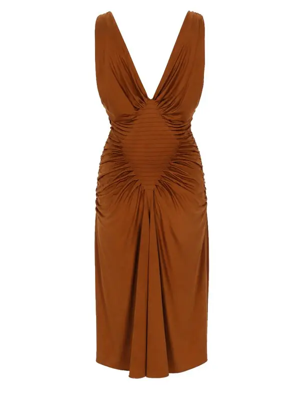Versace Viscose Jersey Midi Dress